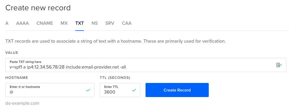 Spf Dns Record Generator By Hello Inbox